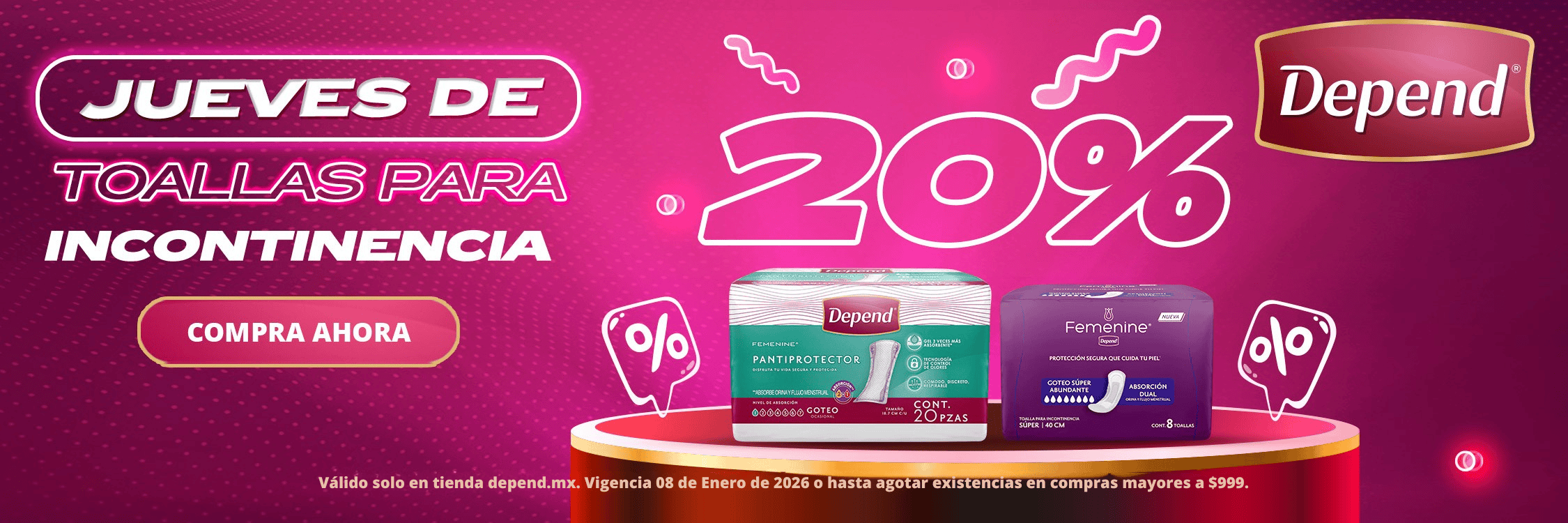 Depend México - Incontinencia Urinaria
