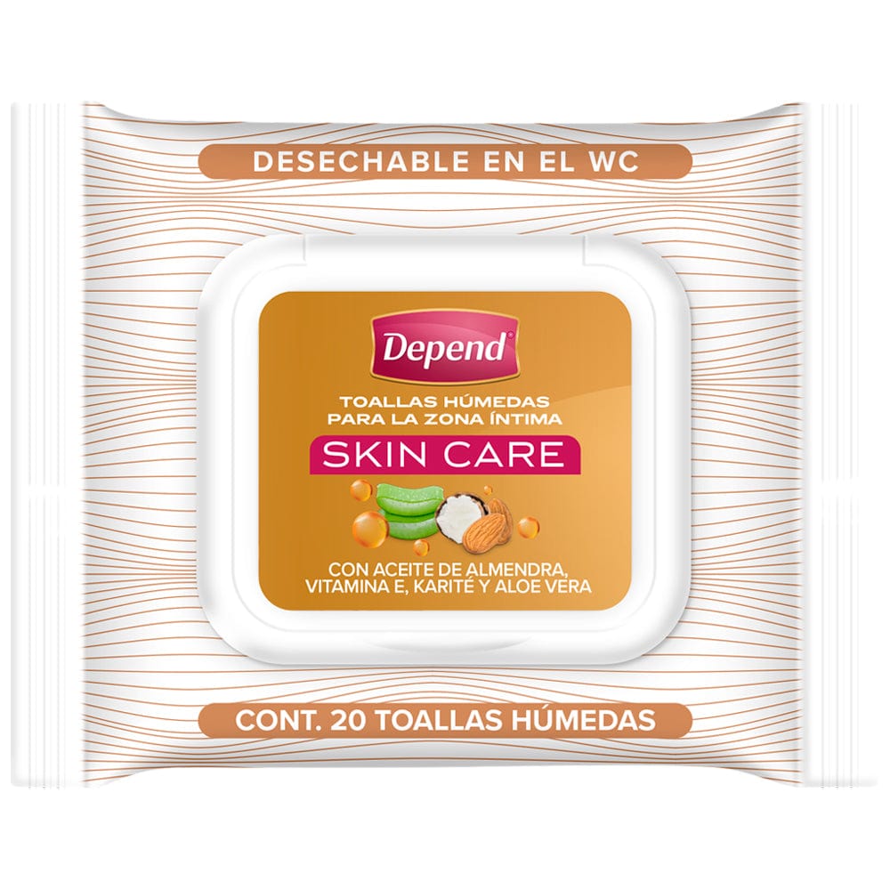 Depend® Toallitas Húmedas Skin Care